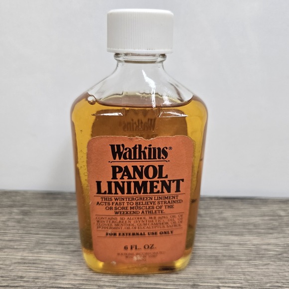 Bath & Body | Vintage Watkins Panol Liniment Orange Label Glass Bottle ...